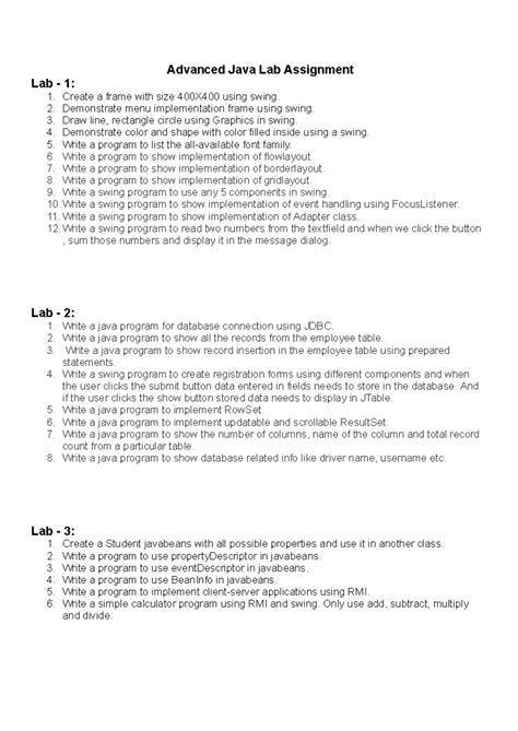 Adj Java Lab Work Adj Java Lab Workadj Java Lab Work Advanced Java