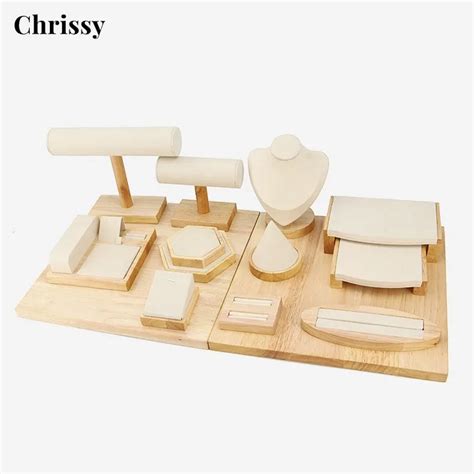 나무 보석 디스플레이 스탠드 목걸이 반지 디스플레이 스탠드 팔찌 귀걸이 디스플레이 주얼리 스탠드 무료 배송 Aliexpress