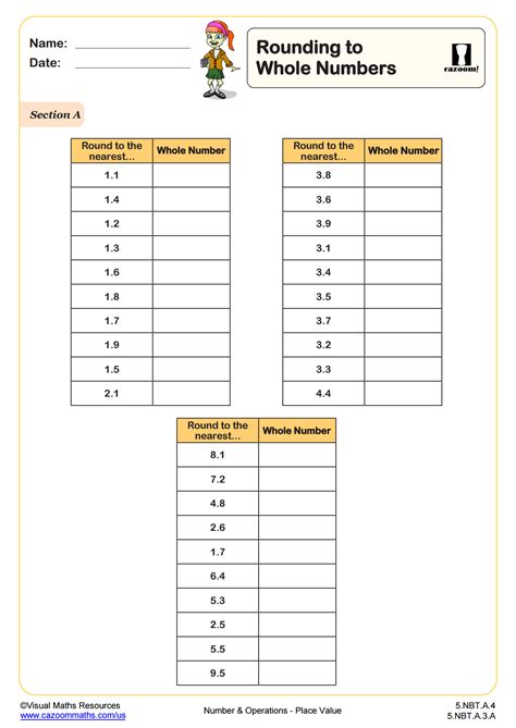 Rounding Large Numbers Worksheet