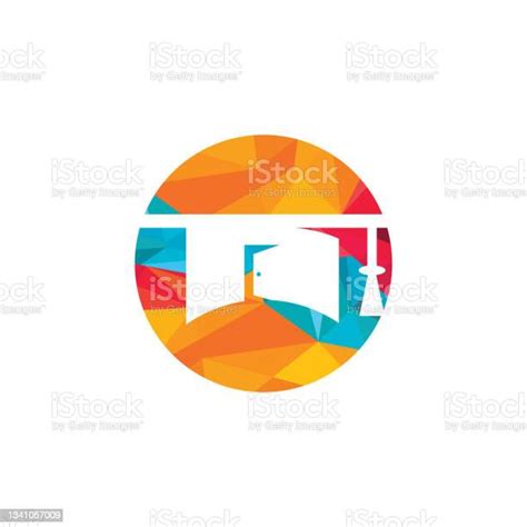 교육 학교 벡터 로고 디자인 졸업 모자와 룸 아이콘 디자인 개념에 대한 스톡 벡터 아트 및 기타 이미지 개념 개념과 주제