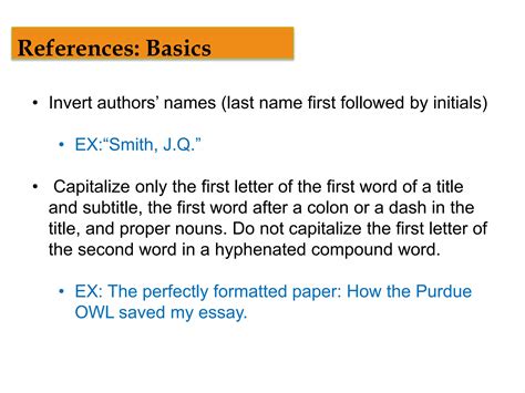 APA Th Edition Formatting And Style Guide PPT