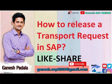 How To Release A Transport Request In SAP SAP Generic Videos For All Consultants SAP ERP