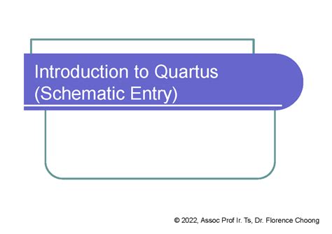 Pre Lab Activity Schematic Design Entry Introduction To Quartus