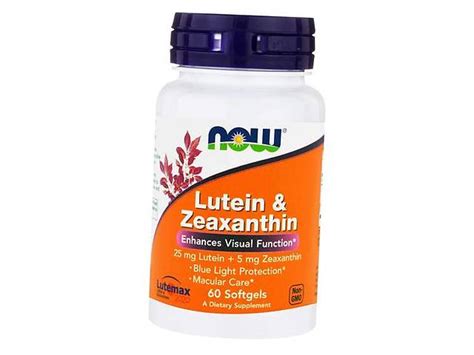 Лютеин и Зеаксантин, Lutein Zeaxanthin, Now Foods 60 (72128014 ...