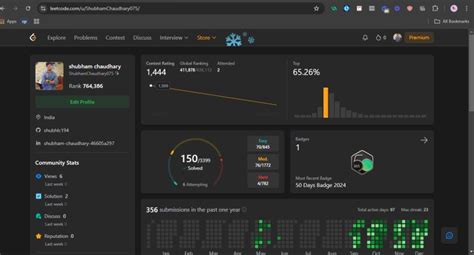 Codingjourney Leetcode Problemsolving Growthmindset Cse Dsa Shubham Chaudhary