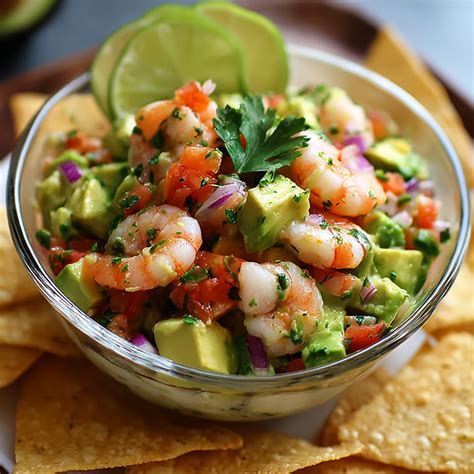 Avocado Shrimp Ceviche Snack On Meat
