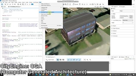Cityengine Cga Part1 Resources Youtube