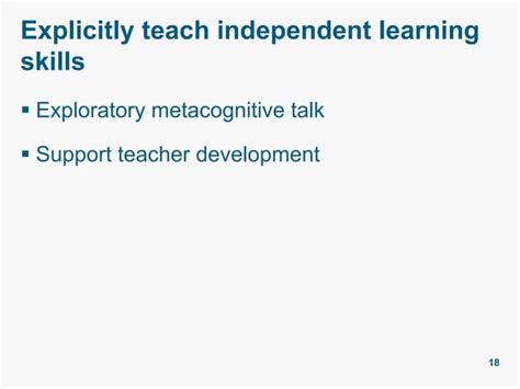Developing Metacognition Pptx