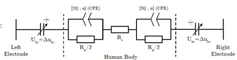 Equivalent Electrical Circuit Seen Between The Electrodes For The