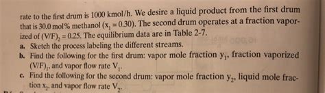 Solved D5 We Have A Feed That Is A Binary Mixture Of
