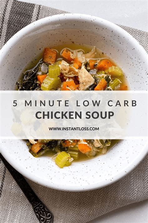 5 Minute Low Carb Chicken Soup Instant Loss Conveniently Cook Your