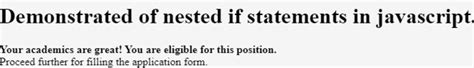 Nested If In Javascript Examples And Code Implementation Of Nested If