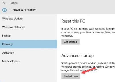 Ways To Open Advanced Startup Options In Windows