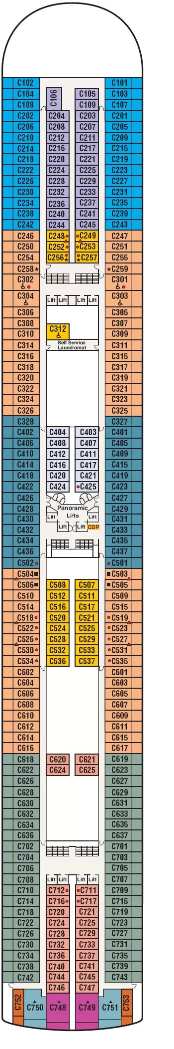 Ruby Princess Caribe Deck 10 Plan
