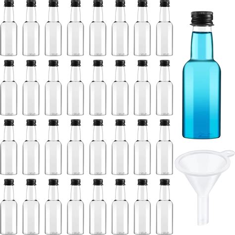 30 Pcs Mini Liquor Bottles Plastic Empty Spirit Bottle With