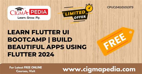 Learn Flutter Ui Bootcamp Build Beautiful Apps Using Flutter 2024 Free Udemy Course Cigma