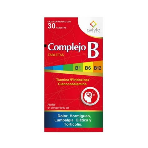 Complejo B Con 30 Tabletas Precio Vida Farmacias