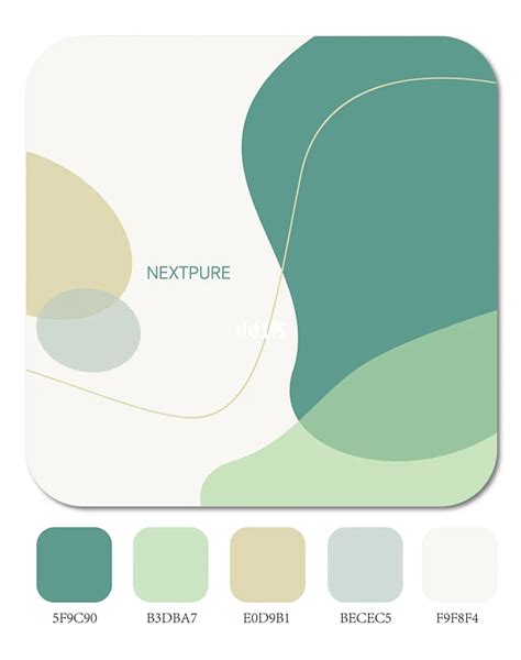 配色分享 绿色系 高级的色彩搭配图片 配色图片素材 花瓣网