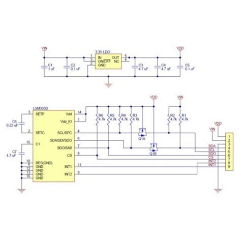 LSM D Axis Accelerometer Magnetometer IMU Botland Robotic Shop