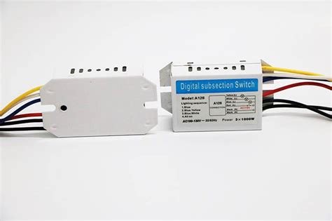 2021 2 ways 3 sections segment switch 3 ways 4 sections piecewise switch 110v 220v section