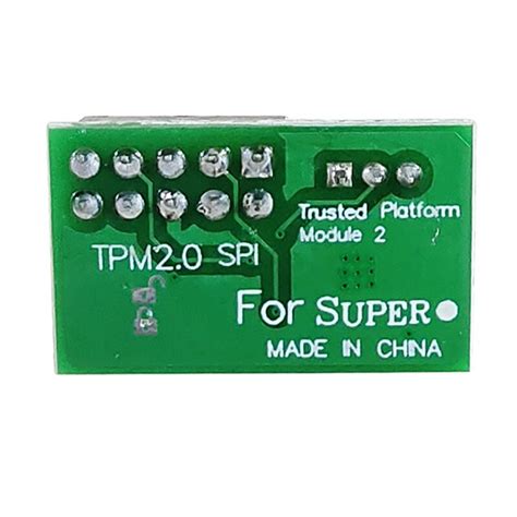 슈퍼마이크로 Aom Tpm 9670h Spi Tpm 20 모듈 그린 모듈 Tpm 20 모듈 트러스트 플랫폼 10 핀