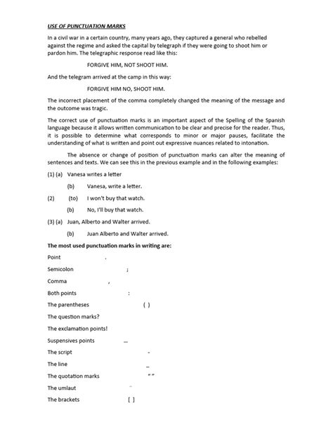 Use Of Punctuation Marks Pdf Bracket Punctuation