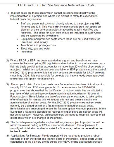 16 Indirect Cost Examples To Download