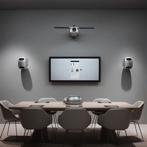 Multi Camera Solution On Conference Room Product Designe Premium AI Generated Image