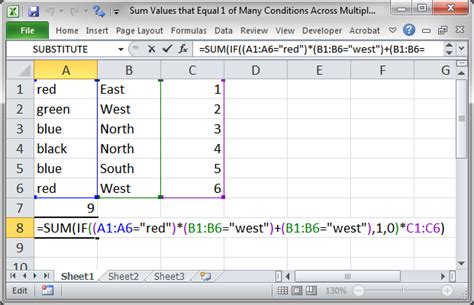 Sum Values That Equal Of Many Conditions Across Multiple Columns In Excel TeachExcel