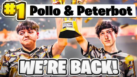 Peterbot X Pollo Is Back 15000 🏆 1st Fncs Finals X3 Youtube