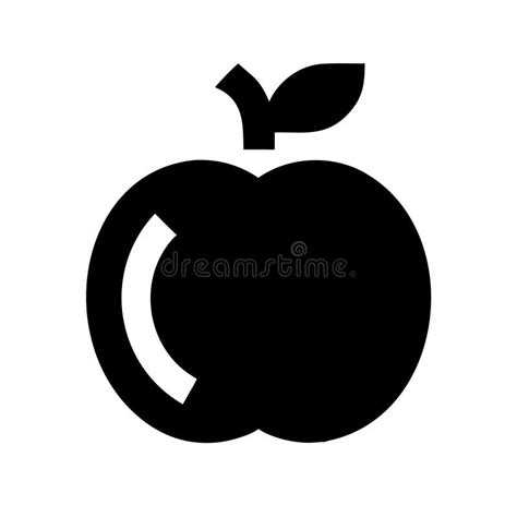 Apple Bite Black White Stock Illustrations 365 Apple Bite Black White