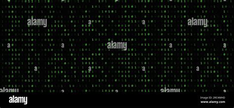 Binary Code Backgrounds A Sequence Of Zero And One Green Numbers On