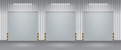 Warehouse Shutter Door Vector Stock Illustrations 734 Warehouse