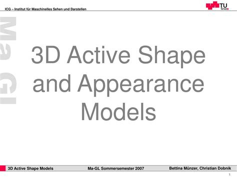 Ppt 3d Active Shape And Appearance Models Powerpoint Presentation