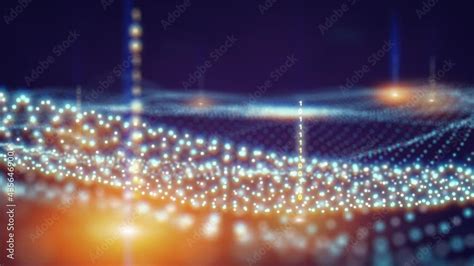 Big Data Analytics Through Machine Learning Animation Artificial Intelligence Concept