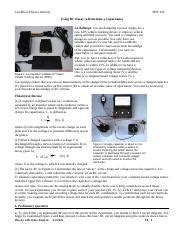 Lab RC Circuits Report Doc LivePhoto Physics Activity PHY Using RC Decay To
