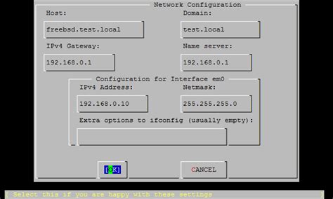 Setting A Static IP Address In FreeBSD Networking HowTos