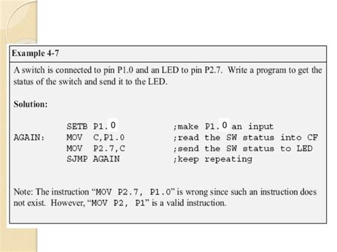 I/O port programming in 8051 | PPTX | Operating Systems | Computer Software and Applications