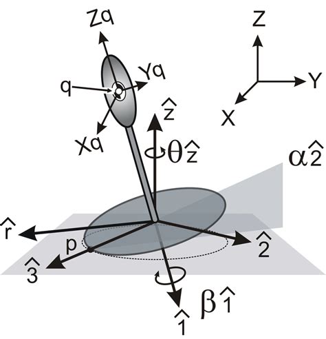 The 3dof Euler Pendulum Has A Disc Shaped Foot That Is Tilted Relative