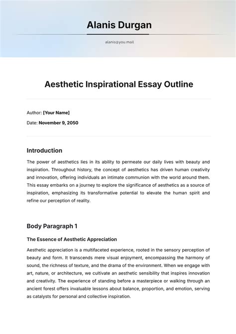 Free Narrative Essay Outline Template To Edit Online