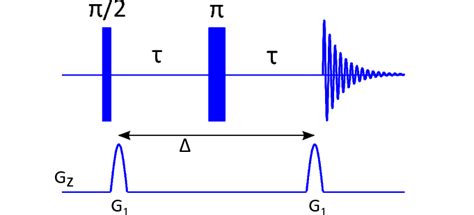 Hahn Echo Pulse Sequence With Two Equal Pfgs For The Measurement Of