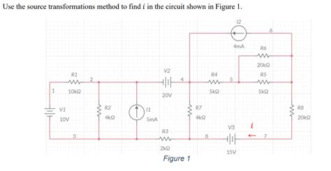 solved use the source transformations method to find i in