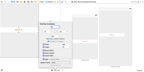 Xcode Autolayout Setting UIButton Width Equal To View Width Stack Overflow