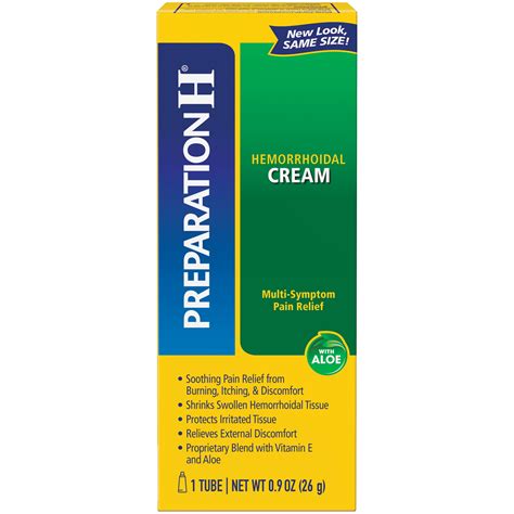 Preparation H Maximum Strength Hemorrhoid Cream With Aloe For Soothing