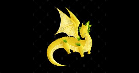 Kawaii Lemon Dragon Without Background Dragon Posters And Art Prints Teepublic