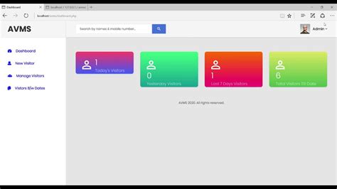apartment visitors management system php project youtube