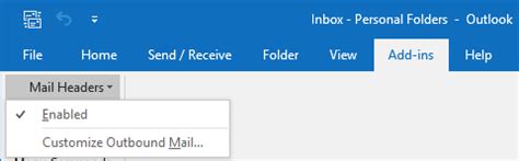 OutlookHeaders Add In Download Free Windows 1 0 2 Softpedia