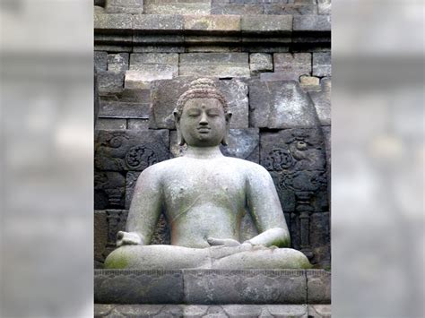 The Buddha Statues And Chaityas At Borobudur