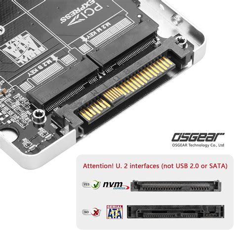 Osgear Sff 8639 Nvme U2 To Ngff M2 M B Key Ssd Hdd
