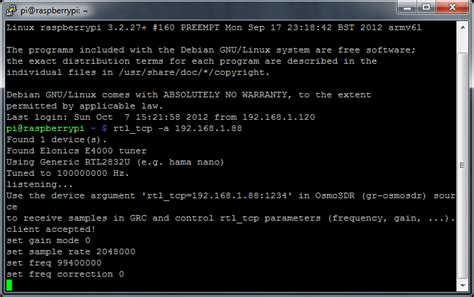 Stream Rtl Sdr Iq Data Over A Network Using A Raspberry Pi